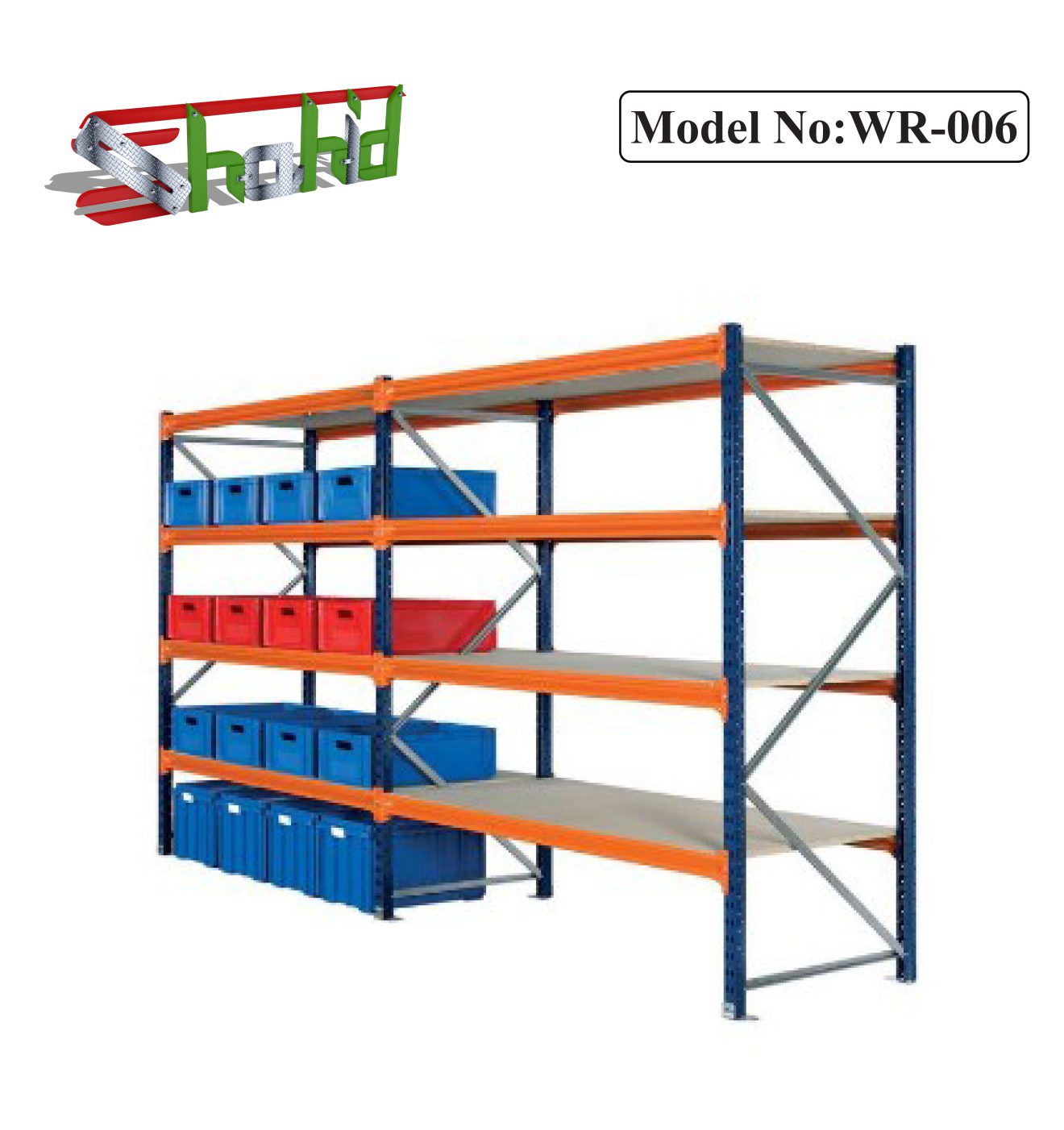 High-Quality Heavy-Duty Selective Storage Rack for Warehouse