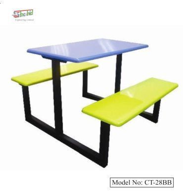 Fiberglass Canteen Table and Bench School