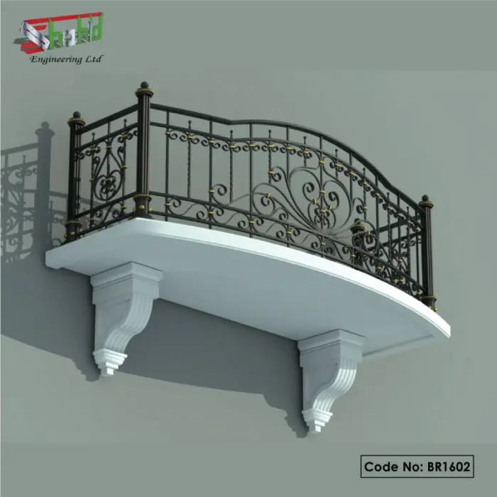 Modern Balcony Railing for Home & Office | BR1602 - Shahid Engineering Ltd