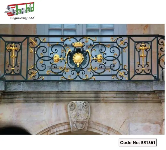 Best Cast Iron Balcony Railing Designs | BR1651 - Shahid Engineering Ltd
