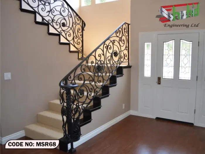 Modern Steel Stair Railing | MSR68 - Shahid Engineering Ltd